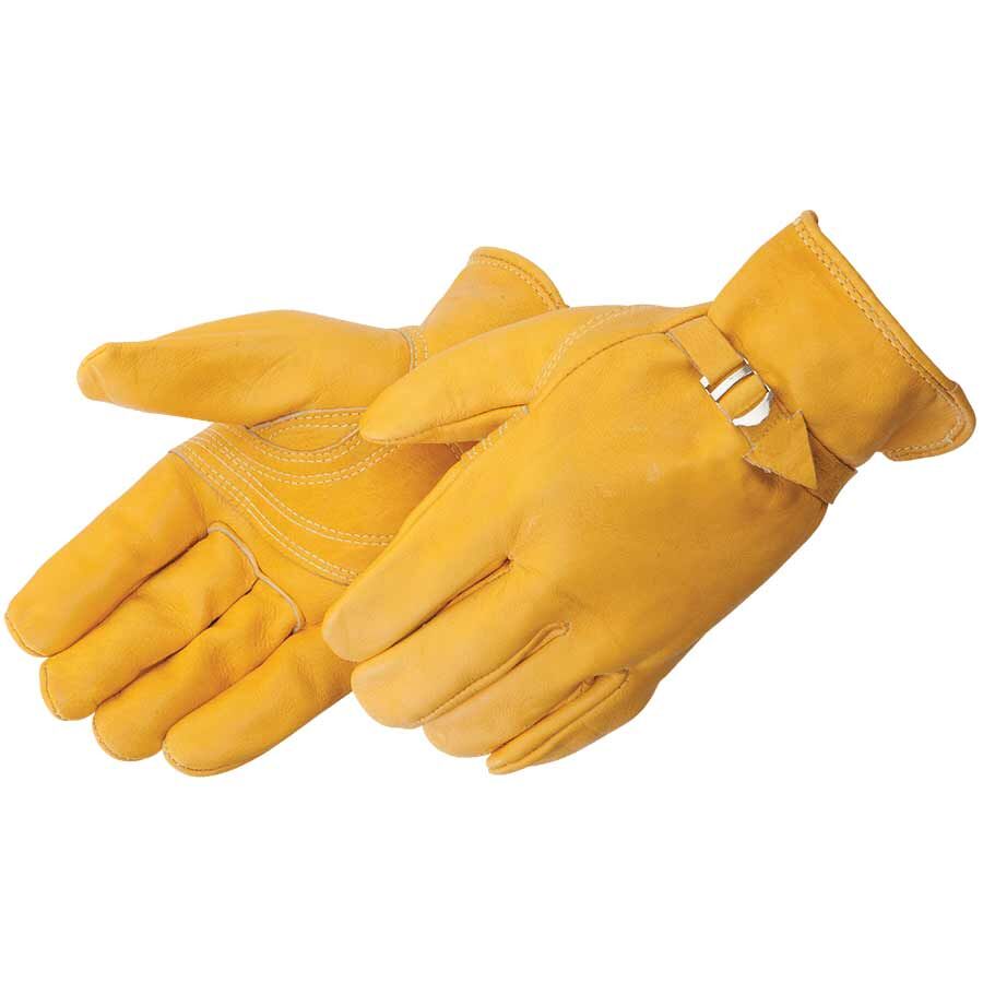 6504 Leather Driver Gloves, Premium Grade Cowhide, Double Palm Driver ...